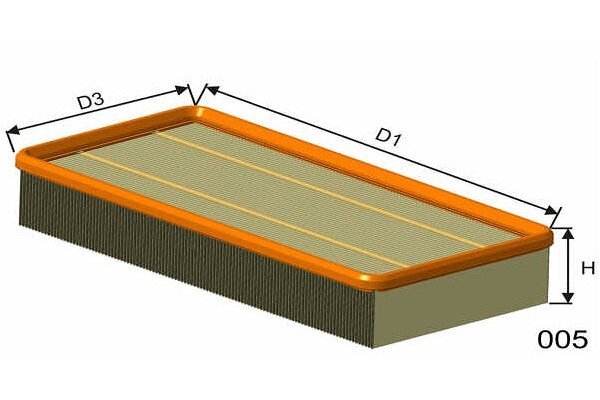 Filter vazduha TQ-A282 - Renault, Opel, Nissan