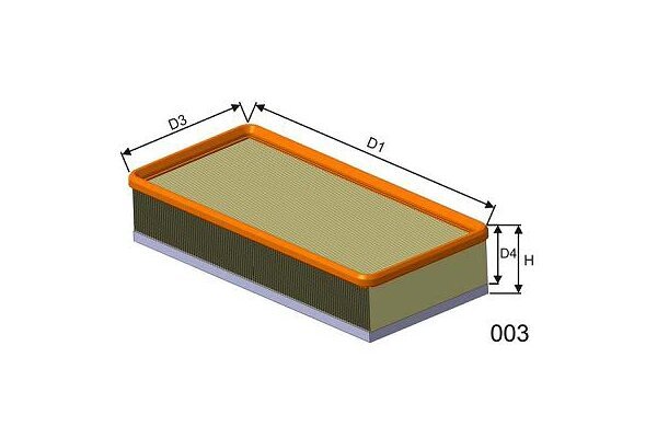 Filter vazduha TQ-A3131 - Fiat, Ford, Lancia, Alfa Romeo