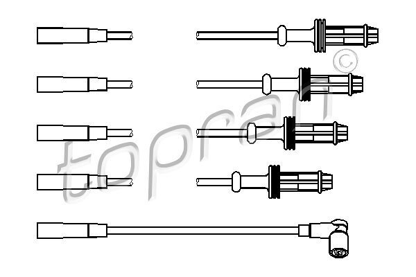 Komplet kablova za paljenje Peugeot 106 91-96