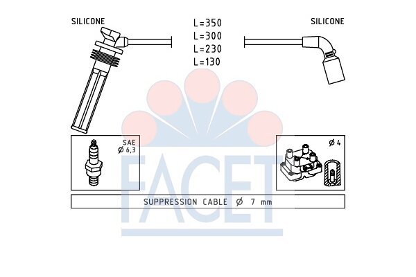 Komplet kablova za paljenje svečica Chevrolet Aveo 07-