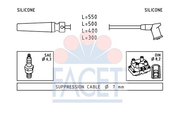 Komplet kablova za paljenje svečica Chevrolet Lacetti 03-