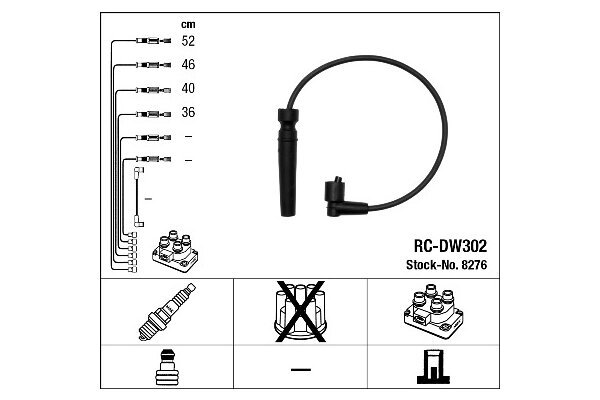 Komplet kablova za paljenje svečica Daewoo Nubira 97-