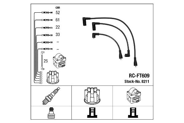 Komplet kablova za paljenje svečica Fiat Tempra 90-98