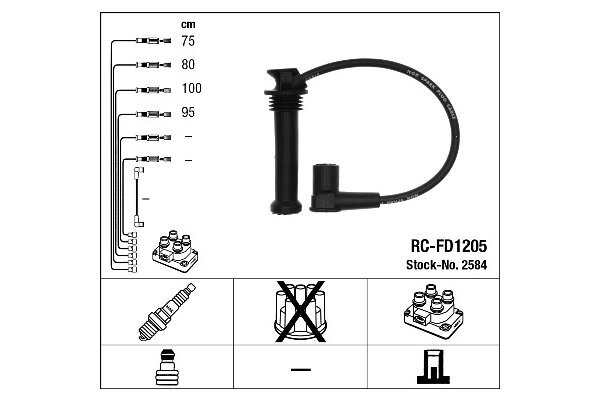 Komplet kablova za paljenje svečica Ford Ka 96-08