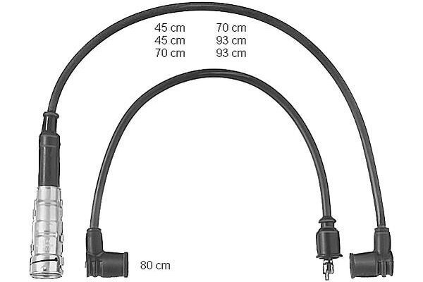 Komplet kablova za paljenje svečica Mercedes-Benz W123 76-85