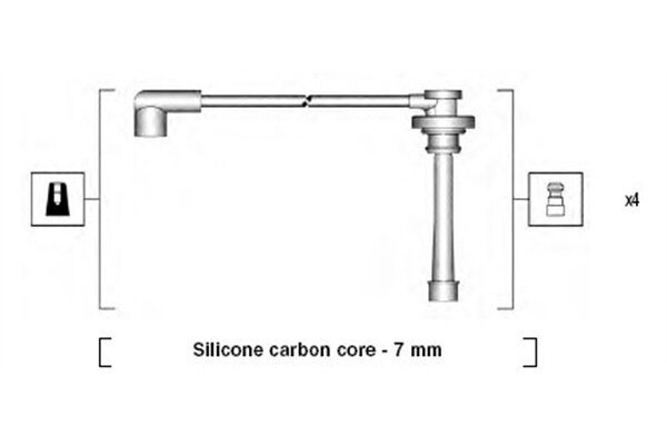 Komplet kablova za paljenje svečica Mitsubishi Carisma 95-06