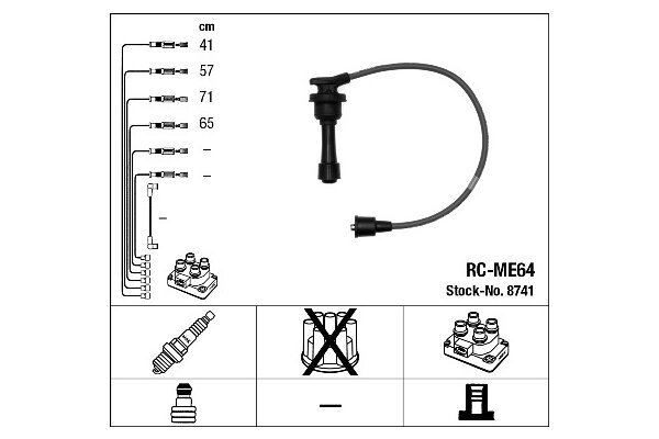 Komplet kablova za paljenje svećica Mitsubishi Eclipse 94-99