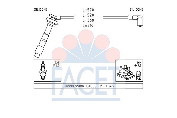 Komplet kablova za paljenje svečica Nissan Micra 92-03