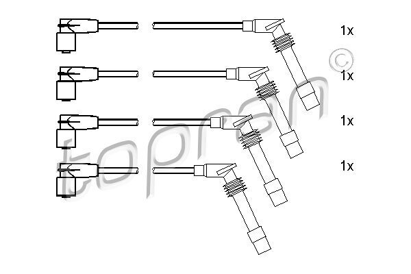 Komplet kablova za paljenje svečica Opel Omega B 94-03