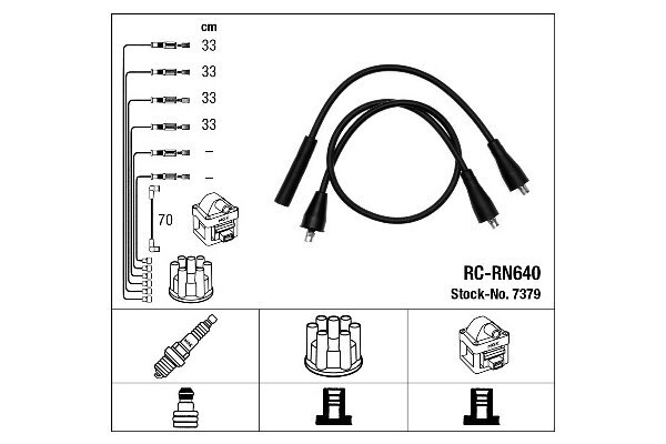 Komplet kablova za paljenje svečica Renault Trafic 80-01