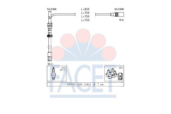 Komplet kablova za paljenje svečica Seat Leon 99-05