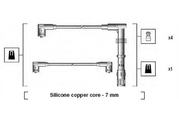 Komplet kablova za paljenje svečica Seat Toledo 91-99