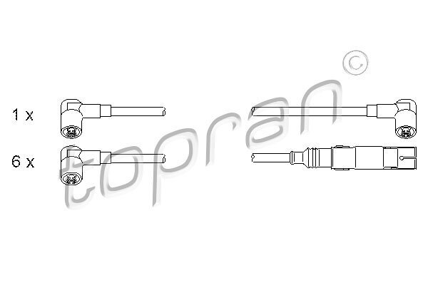 Komplet kablova za paljenje svečica Volkswagen Passat 88-97