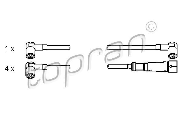 Komplet kablova za paljenje svečica Volkswagen Vento 91-98