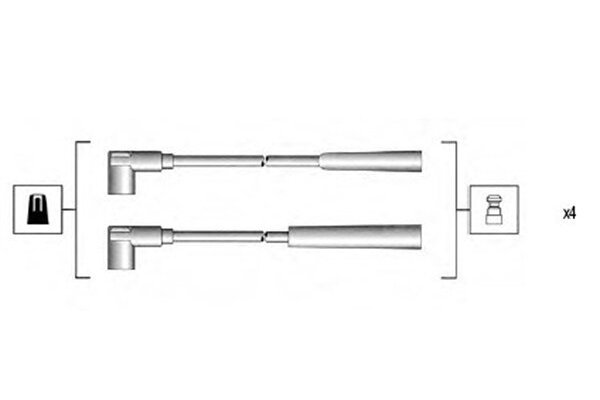 Komplet kablova za svjećice Fiat Strada 96-
