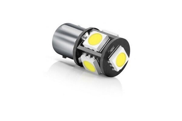 LED sijalice BA15S, 24V, 5xSMD, bela, 2 komada