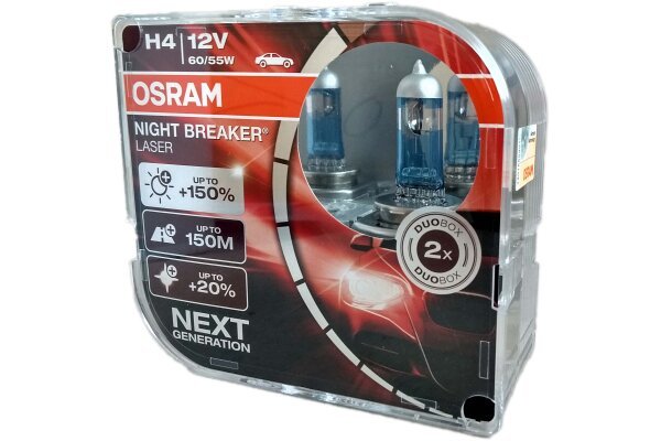 Sijalica H4 12V/55W P43t nightbreaker, 110% više svetlosti