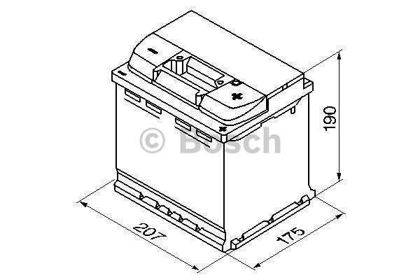 Akumulator Bosch S4 52 Ah D+