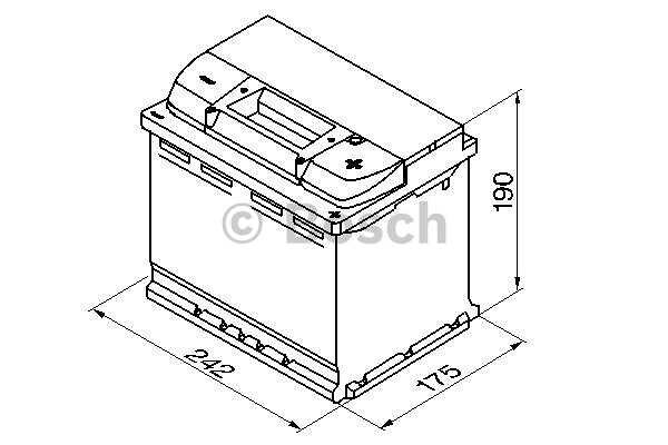 Akumulator Bosch S4 60 Ah D+ 242x175x190