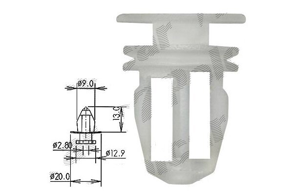 Spona (unutrašnjost automobila) RX257E, 25 komada