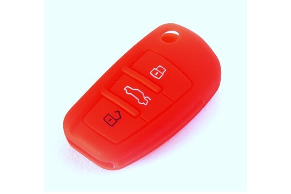 Silikonska zaštita ključeva SEL006 - Audi, crvena