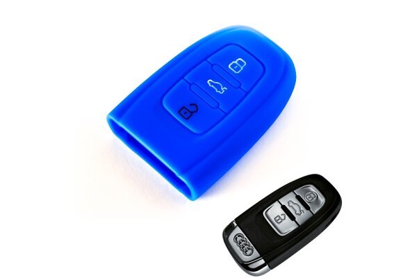 Silikonska zaštita ključeva SEL007 - Audi, plava