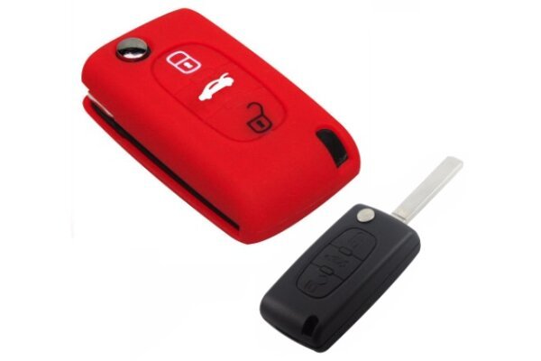 Silikonska zaštita ključeva SEL012 - Citroen, crvena