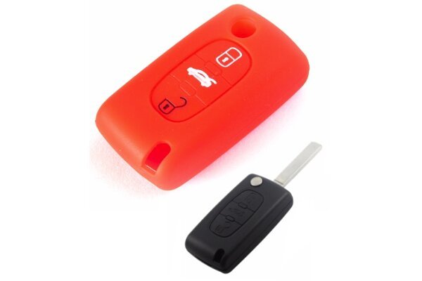 Silikonska zaštita ključeva SEL012 - Lancia, crvena