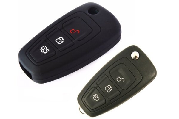 Silikonska zaštita ključeva SEL017 - Ford, crna
