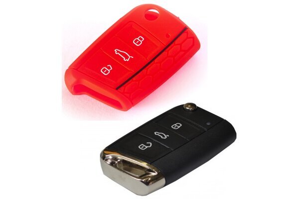 Silikonska zaštita ključeva SEL031 - Seat, crvena