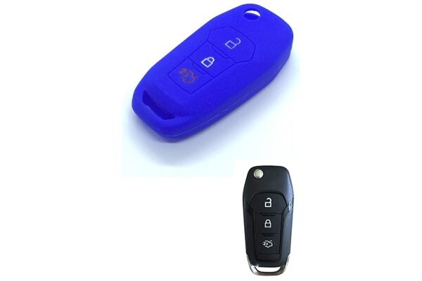 Silikonska zaštita ključeva SEL144 - Ford, plava