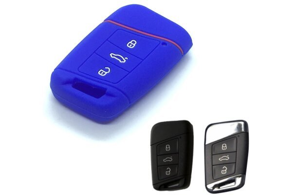 Silikonska zaštita ključeva SEL180 - Seat, plava