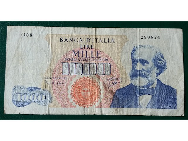 1000 LIRA 1962