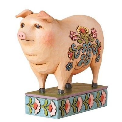 Jim Shore Folk Pig