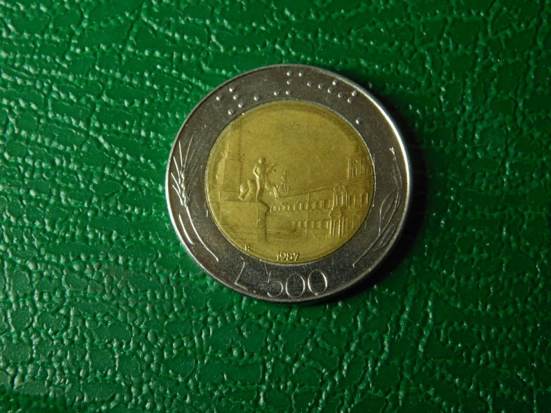 Italija 500 lire 1987