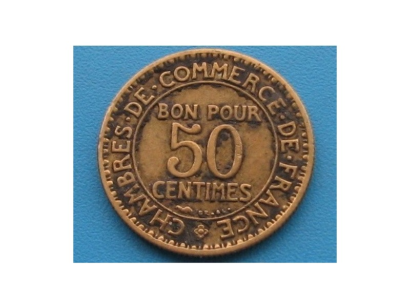 Francuska 021 - 50 Centimes (Chambers of Commerce) 1923