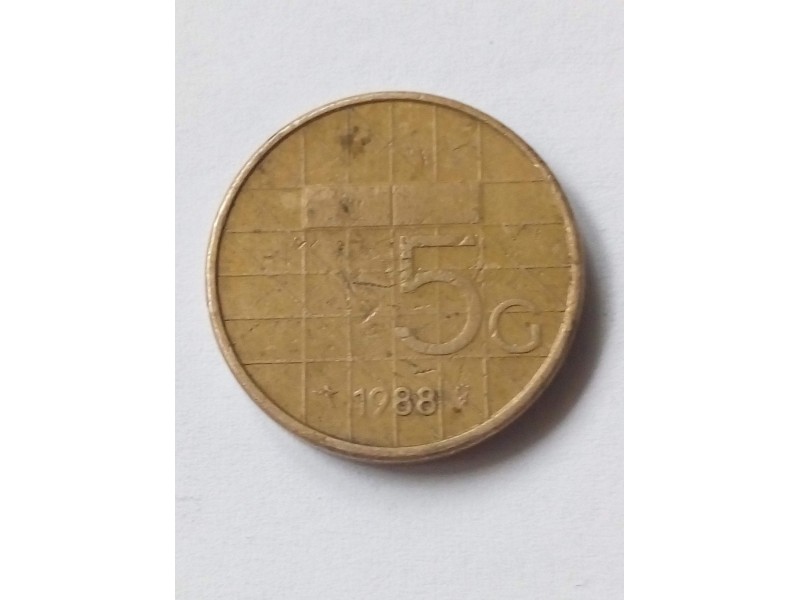 5 Guldena 1988.godine --- Holandija ---