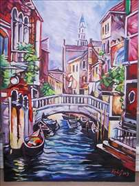 "Venecija 3" slika, ulje na platnu