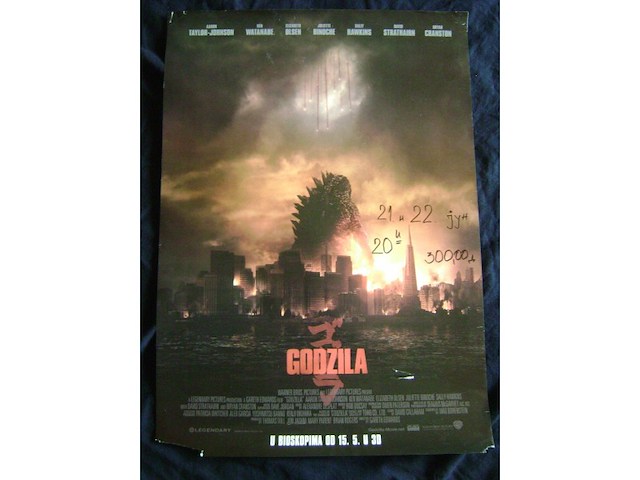 Filmski poster GODZILA 2014