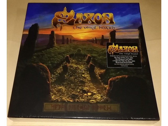 Saxon ‎– The Vinyl Hoard (8LP, Gold Edition, Box Set)
