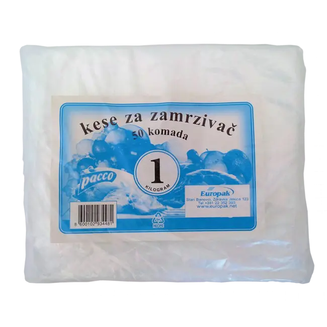 KESE ZA ZAMRZIVAČ TANJE PACCO 1kg 50/1