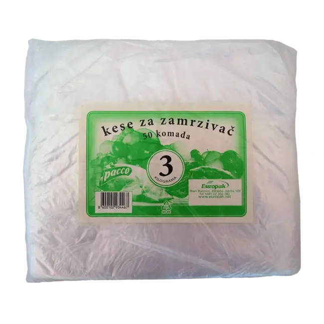 Kese za zamrzivač tanje pacco 3kg 50/1