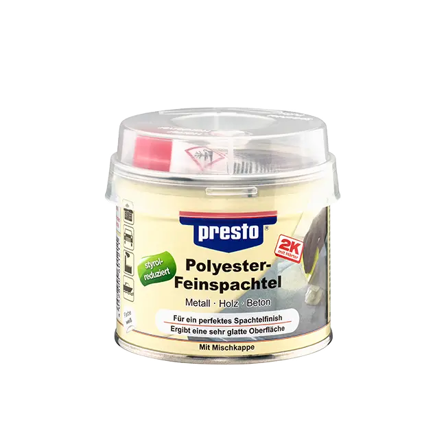 Presto kit poliester fini 250gr