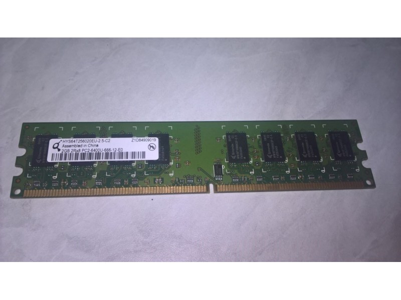 ram memorija 2gb ddr2 800 qimonda ispravna