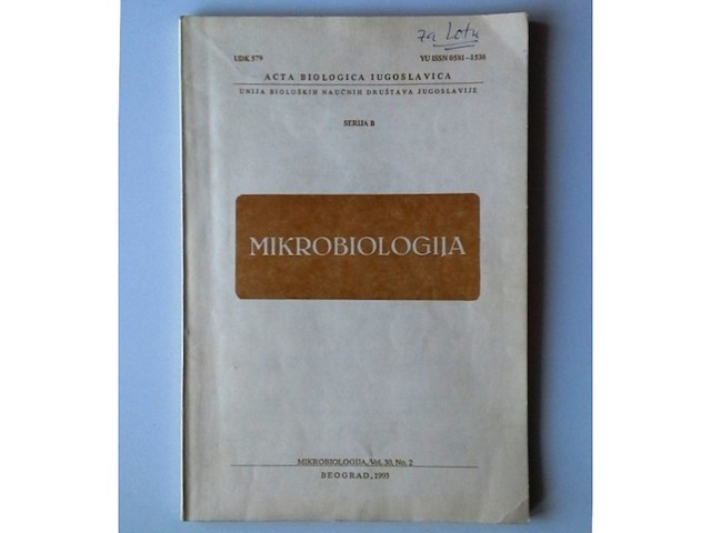 MIKROBIOLOGIJA