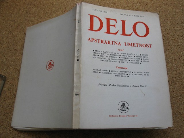 DELO, jun-jul 1979, Apstraktna umetnost