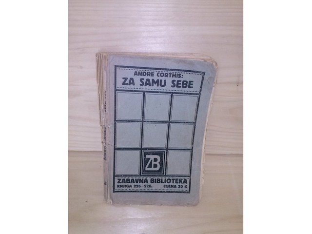 ZA SAMU SEBE - Andre Corthis