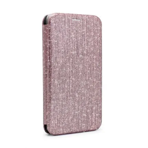 Futrola - maska Flip Crystal za iPhone XS Max roze
