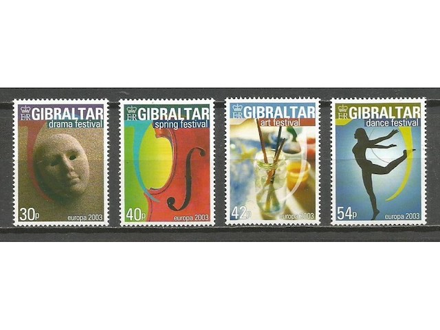 Gibraltar 2003. EVROPA CEPT cista serija