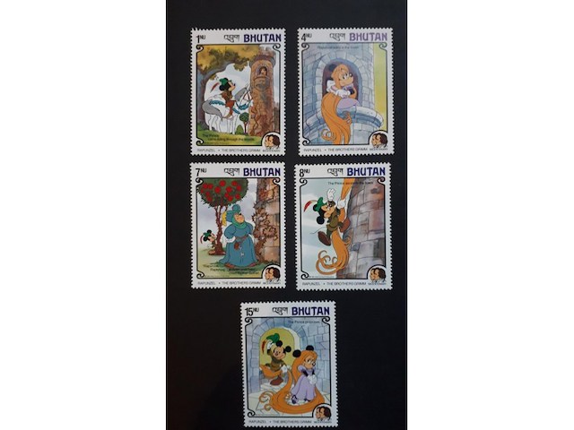 Dizni (Disney) Bhutan 1985. ** Čisto S30